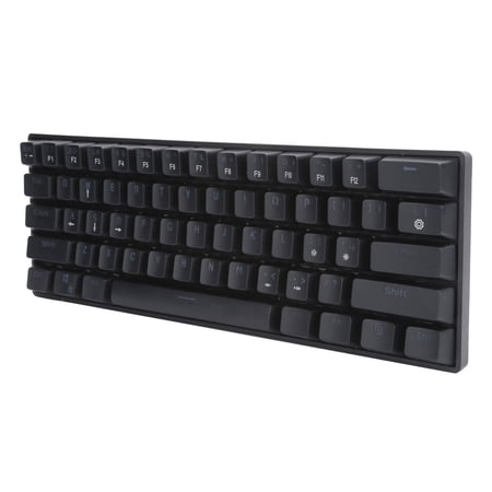 Wired USB Keyboard, Rainbow Backlit Wired Keyboard Practical 61 Key ...
