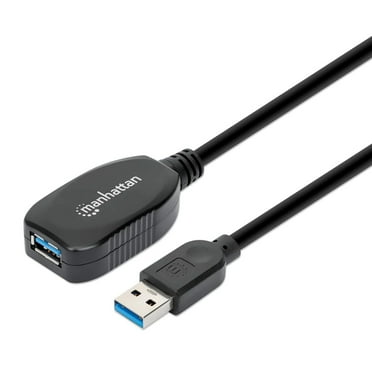 Manhattan 33ft Hi-Speed A Male to A Female USB Active Extension Cable ...