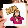 3drose, Funny Humorous Woman Girl with a Sign Will Work for Junk Food ...