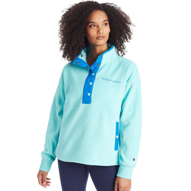 Champion Women's Explorer Fleece Snap Front Pullover - Walmart.com