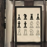 Chess Pieces Stencil 30x30cm Reusable International Chess Pieces ...