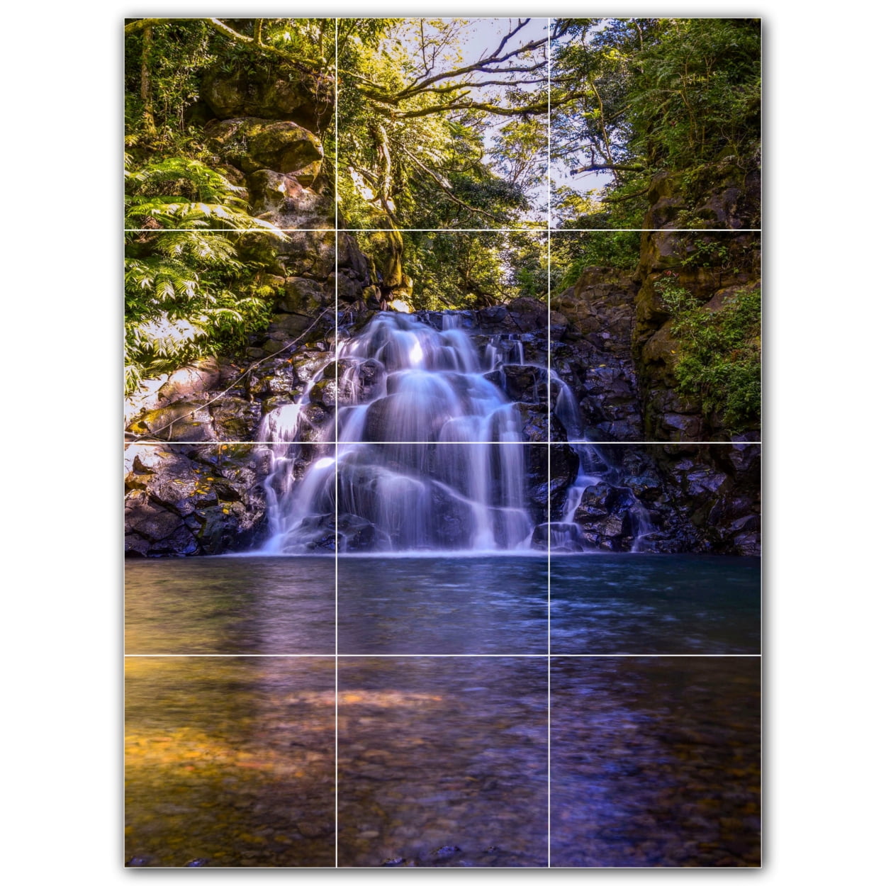 Picture-Tiles.com: Waterfalls Ceramic Tile Wall Mural WAL501115-34M. 18 ...