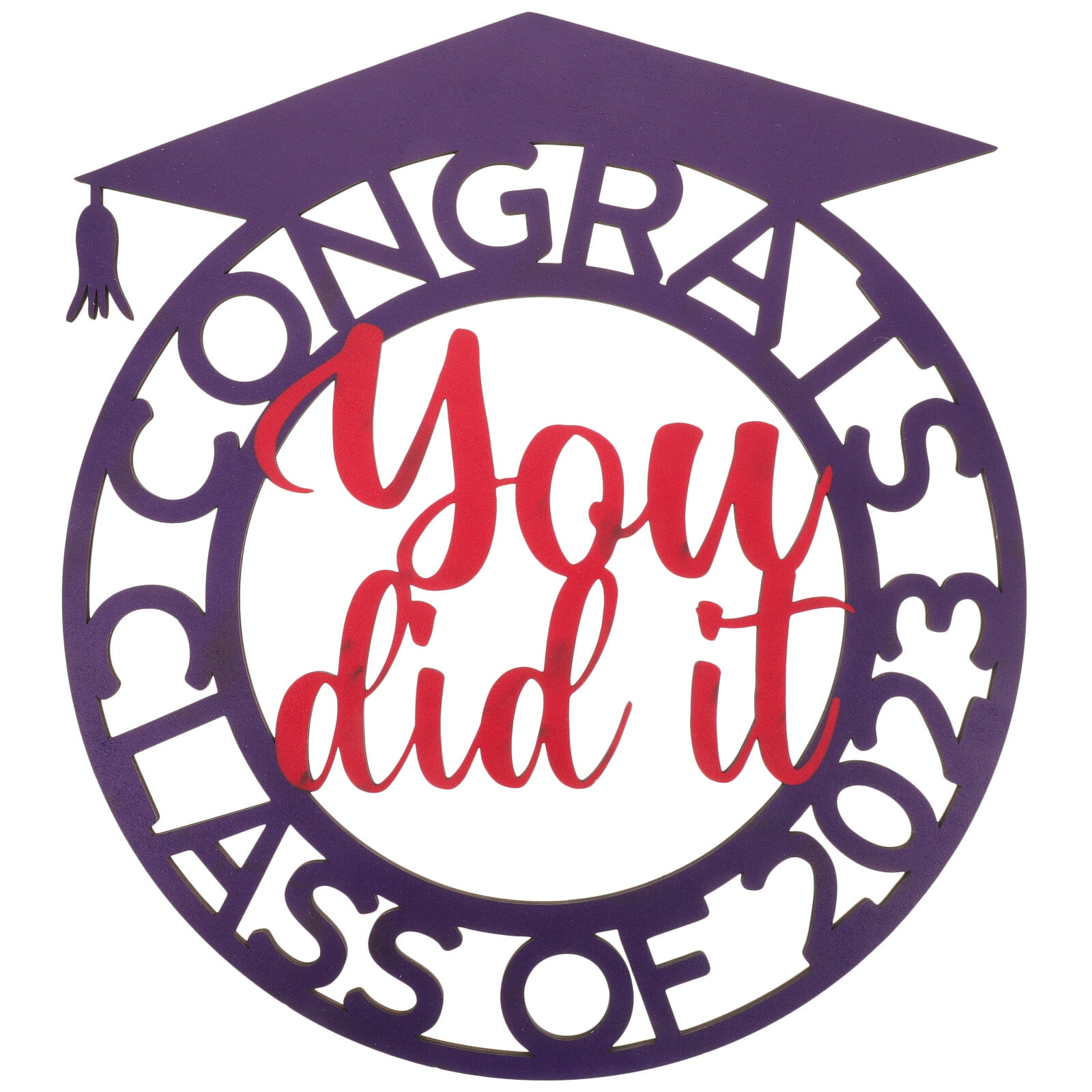 NUOLUX Graduation Season Wood Hanging Plaque Wooden Hanging Sign for ...