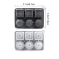 Silicone Irregular Ice Cube Tray for Home and Bar - 6-Cavity Mold with ...