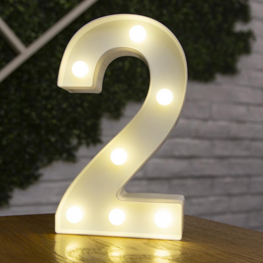Led Light Up Number, Light Up Number Sign for Night Light Wedding ...