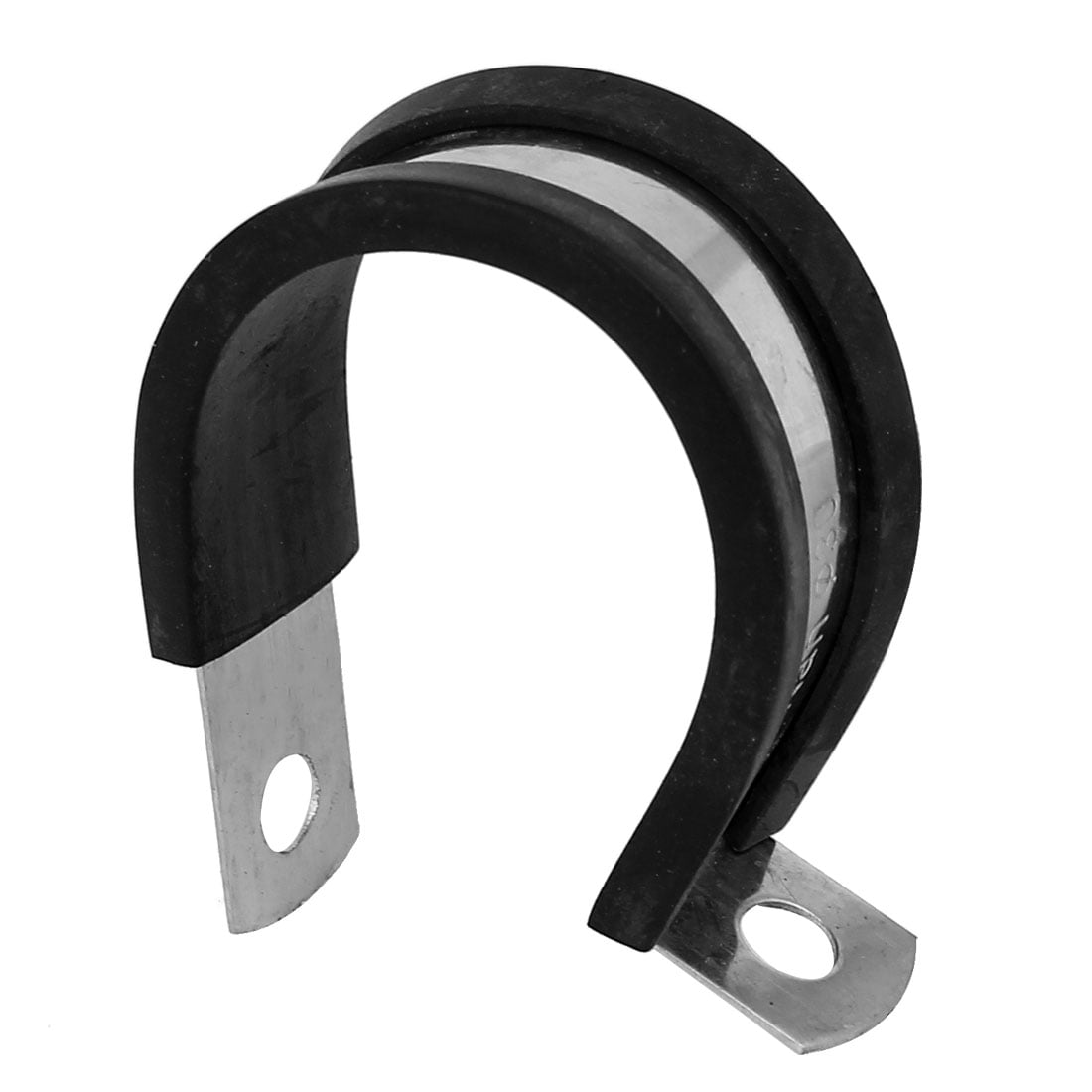30mm Dia EPDM Rubber Lined P Clips Cable Hose Pipe Clamps Holder 2pcs ...