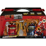 Ninja Bots 2-Pack, Hilarious Battling Robots (Red/Black) with 6 Weapons ...