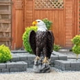 Bald Eagle Statue – 24.4 Inch Large Resin Eagle Sculpture for Outdoor ...