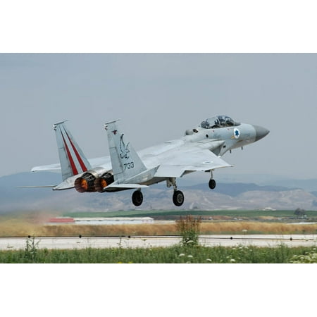 An Israeli Air Force F-15D Barak taking off from Tel Nof Air Base ...