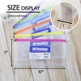 BAZIC Plastic Envelope Poly Envelopes, Letter Size Clear Folder Zip ...