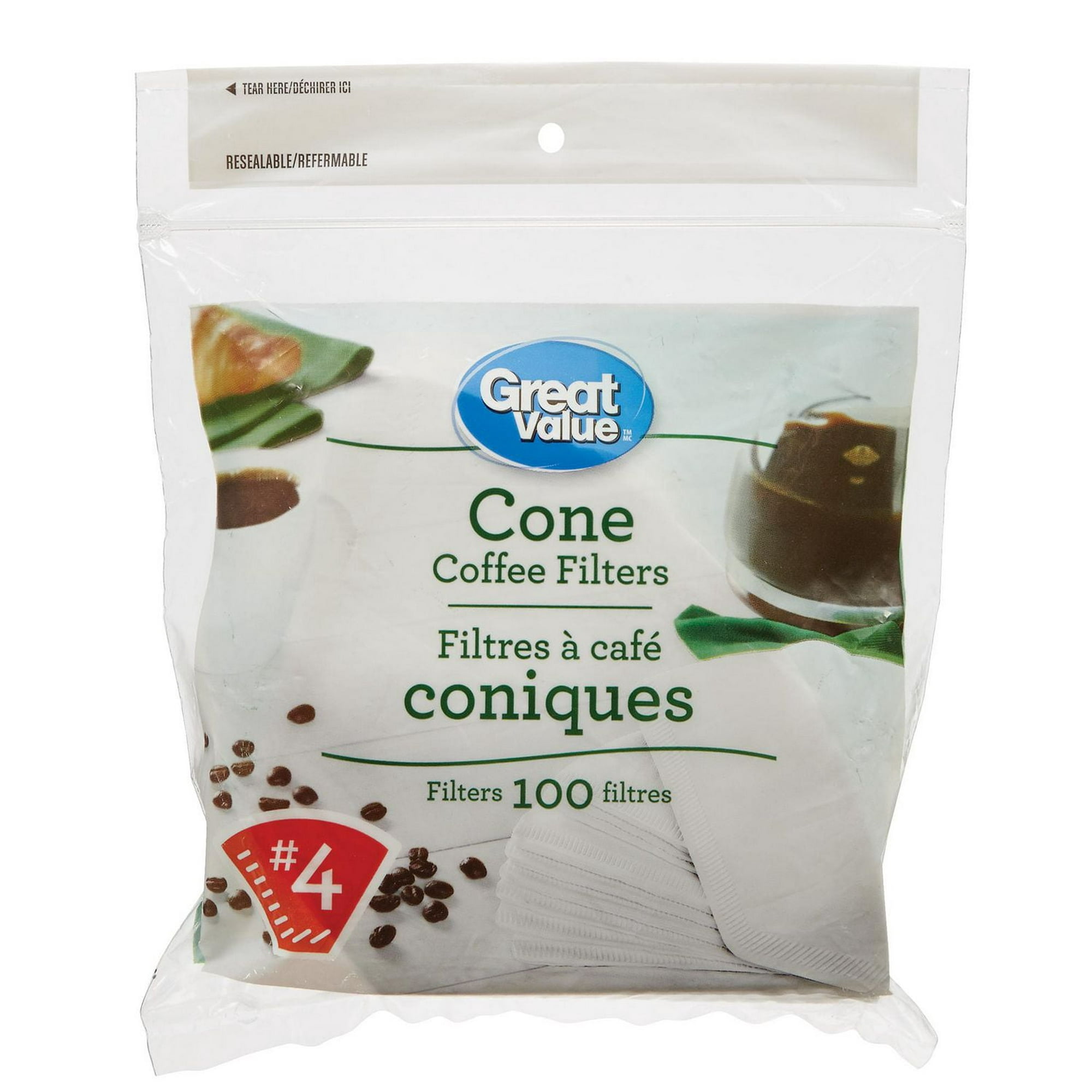 Click here for Great Value No. 4 Cone Coffee Filters prices