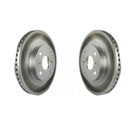 Front Coated Disc Brake Rotors Pair For Toyota Yaris Prius C Scion iQ ...