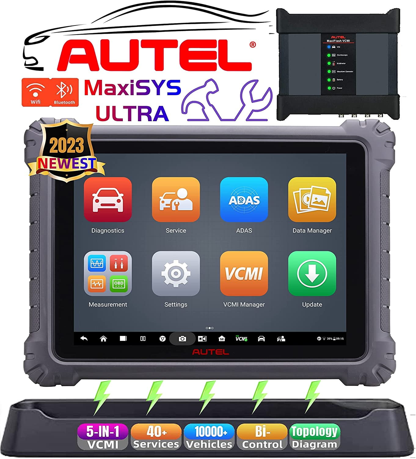 Autel MaxiSys Ultra 2023 Top Upgraded 5in1 MaxiFlash VCMI Bi ...