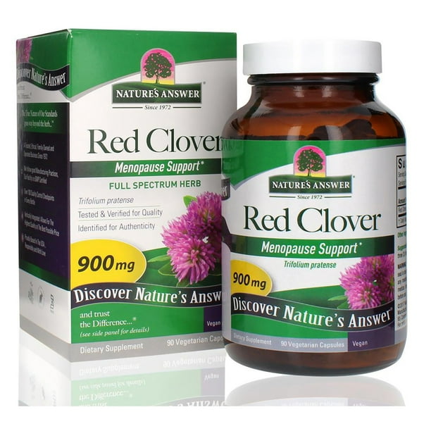 Nature's Answer Red Clover Tops, Apoyo a la Menopausia, 90 unidades ...