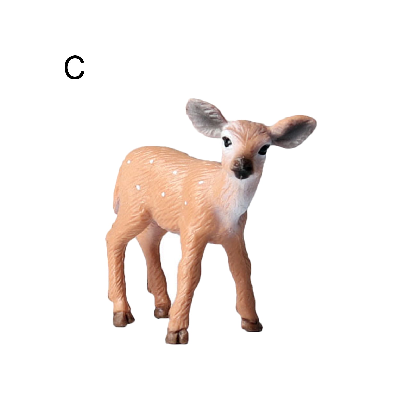 HEVIRGO Simulated Solid Forest Deer Figurine Elk Animal Model Table ...