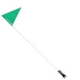 Bike Visibility Flags - Green Triangle Flag Set with Poles - Walmart.com