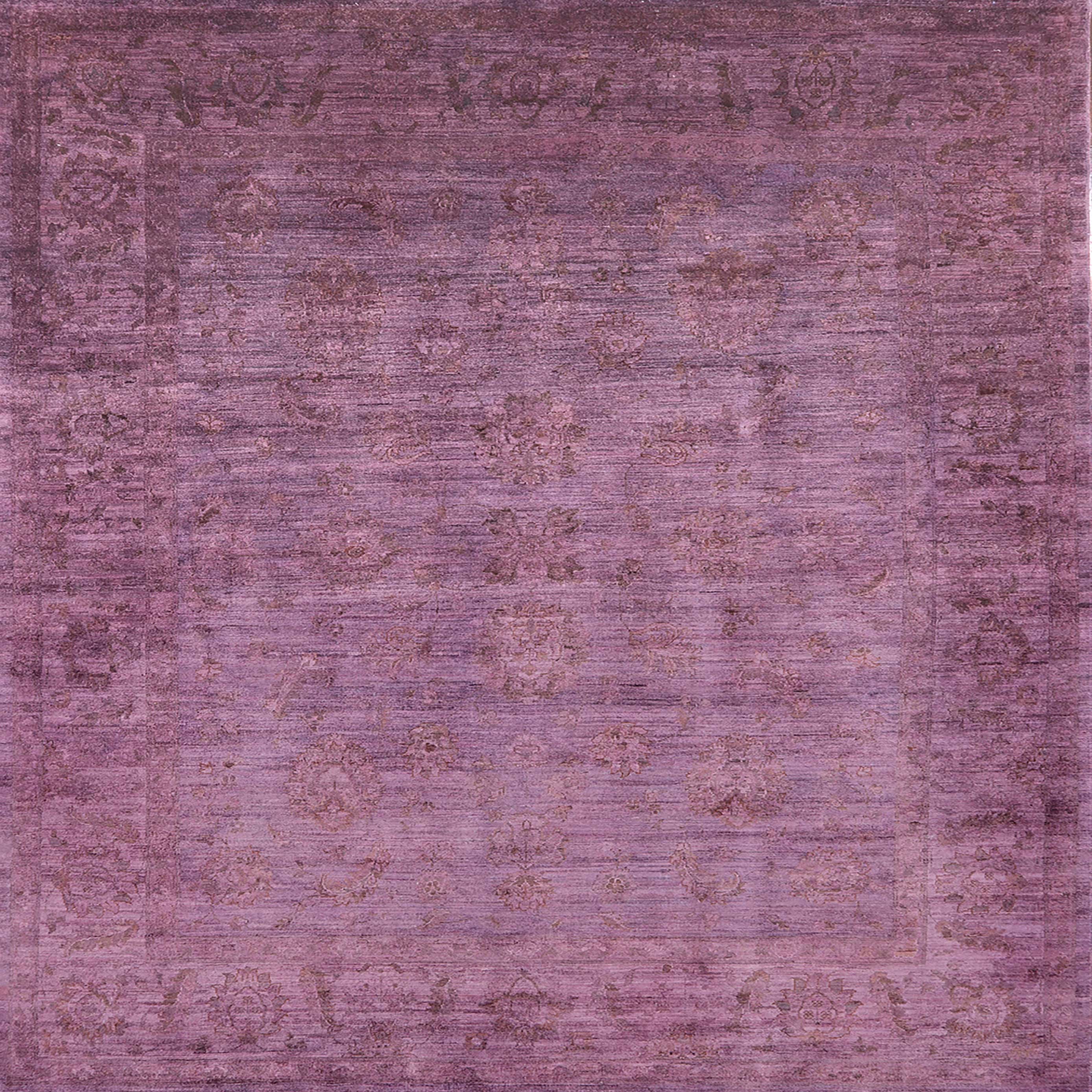 Ahgly Company Indoor Square Mid-Century Modern Raspberry Purple ...