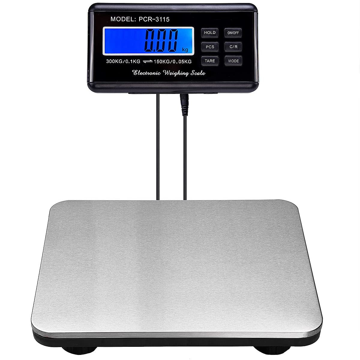 Bascula Electronica Portatil Arcoshop PCR-3115 con Pantalla LCD y Plataforma de Acero Inoxidable ...