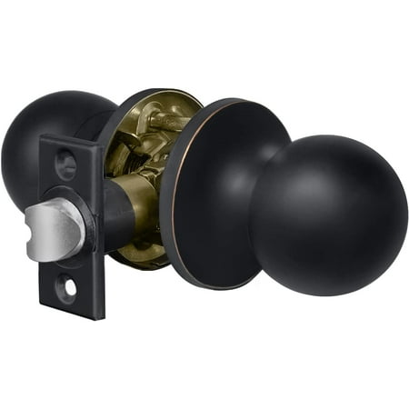 LZMY Passage Door Knob, Nonlocking, Removable Latch Plate, Interior ...