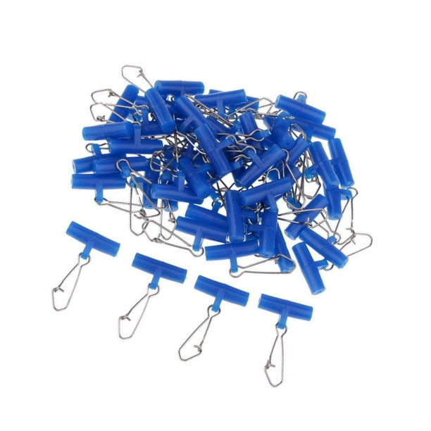 50Pcs Fishing Sinker Slide Fish Finder Connector L Plastic Line Fishing ...