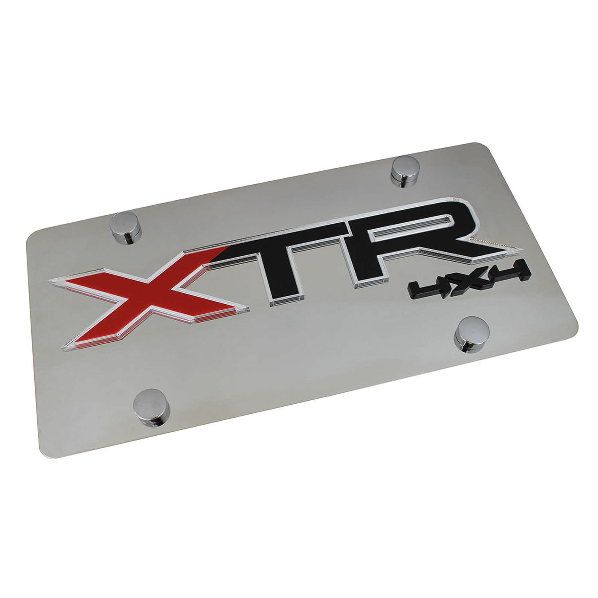 Ford XTR 4X4 Logo License Plate (Chrome) - Walmart.com