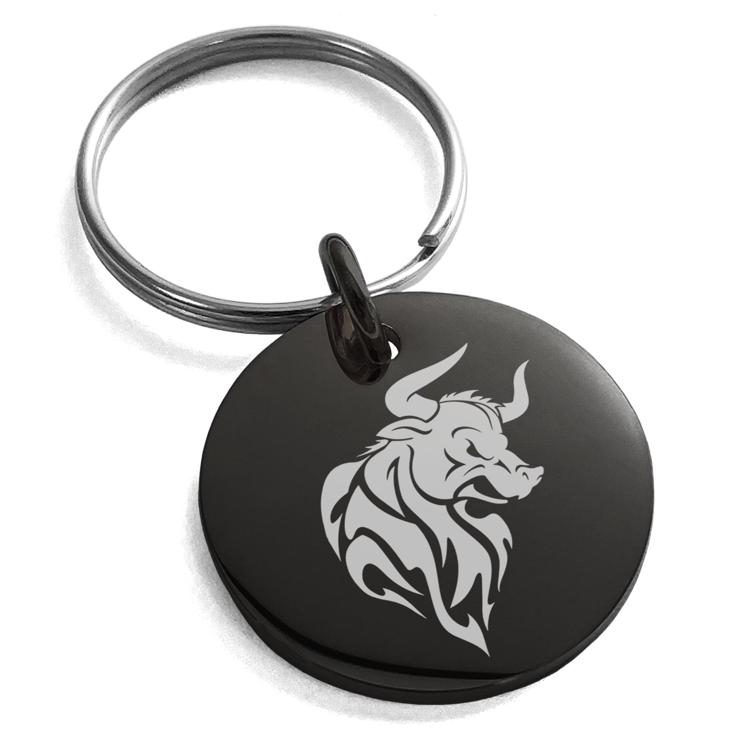 Stainless Steel Gargantuan Minotaur Engraved Small Medallion Circle ...