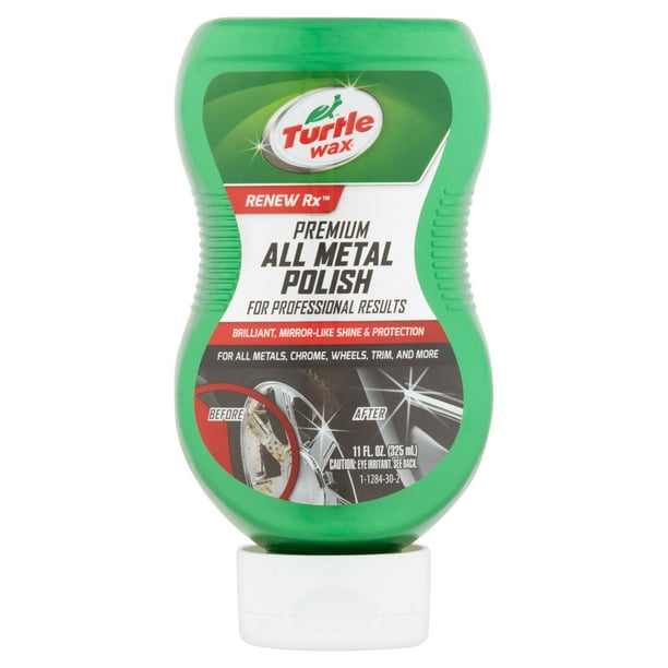 Turtle Wax Premium Grade Chrome and Metal Polish, 11oz - Walmart.com