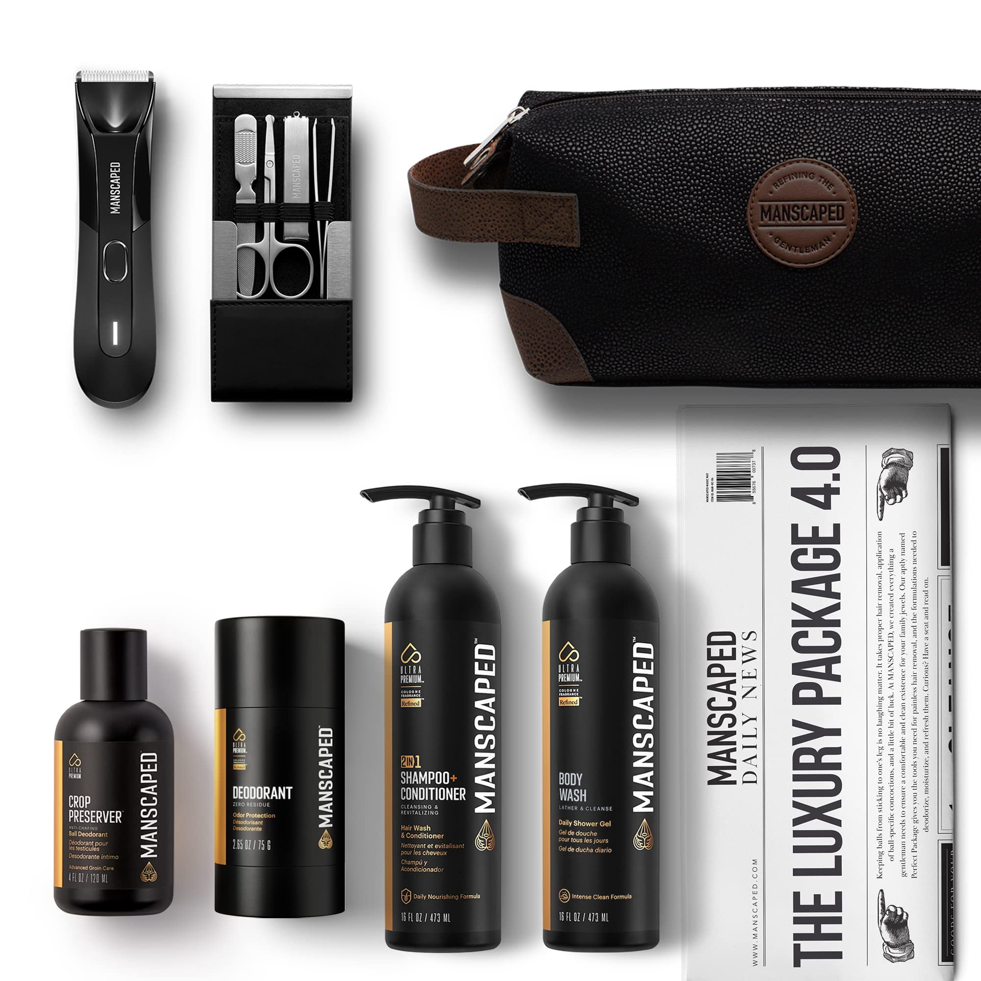 Set de aseo MANSCAPED The Luxury Package 4.0 con cortacésped 4.0 ...