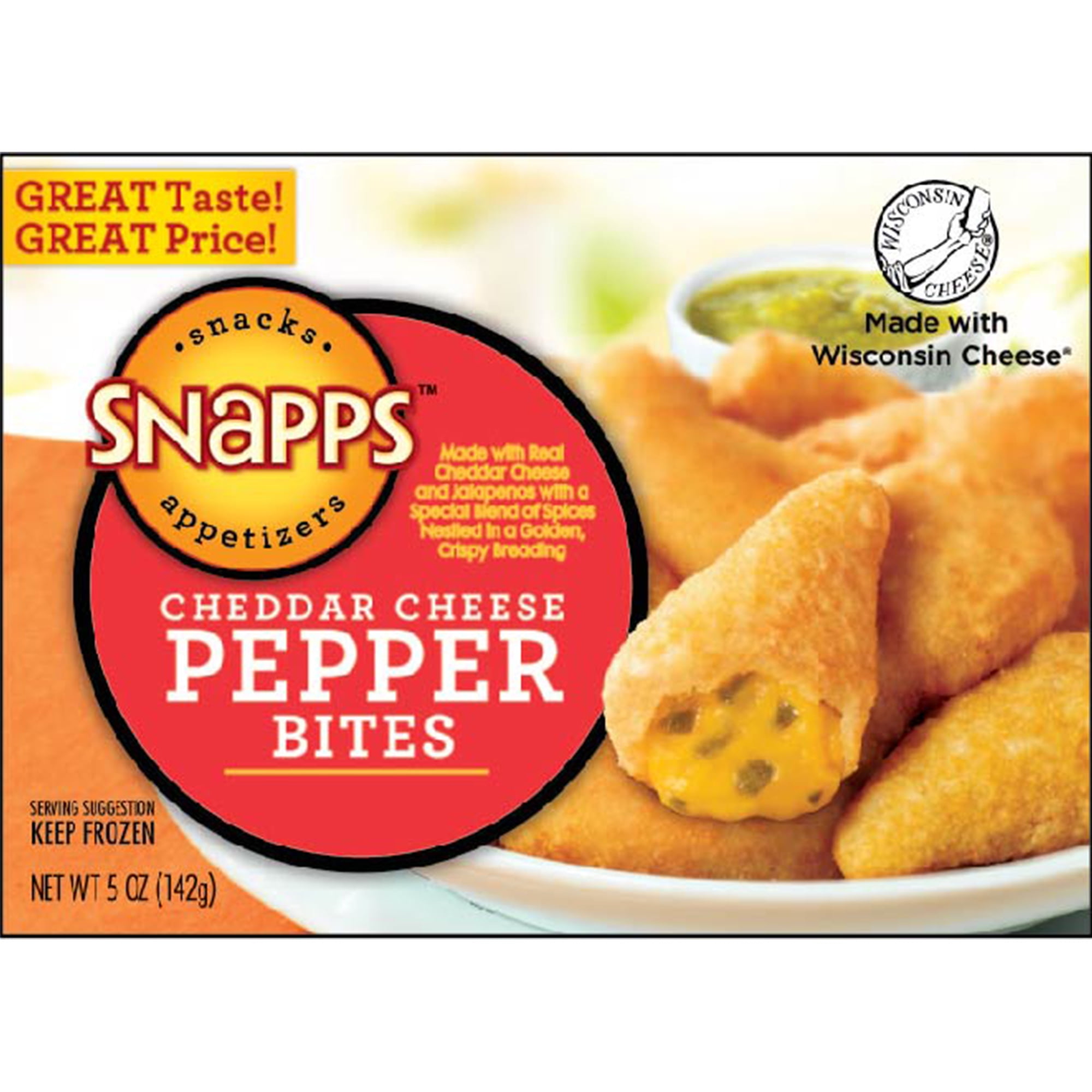 Snapps 5oz Cheddar Cheese Jalapeno Peppe - Walmart.com