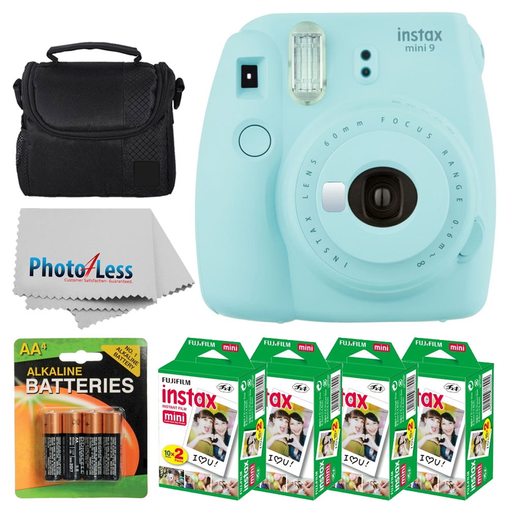 Fujifilm instax mini 9 Instant Film Camera (Ice Blue) + Fujifilm Instax ...
