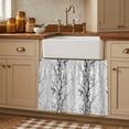 Black Grey Cabinet Curtains Tree Branch Sink Skirt Privacy Short ...