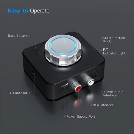 Speaker Wireless Receiver Bluetooth-compatible 5.0 Converter Amplifier ...