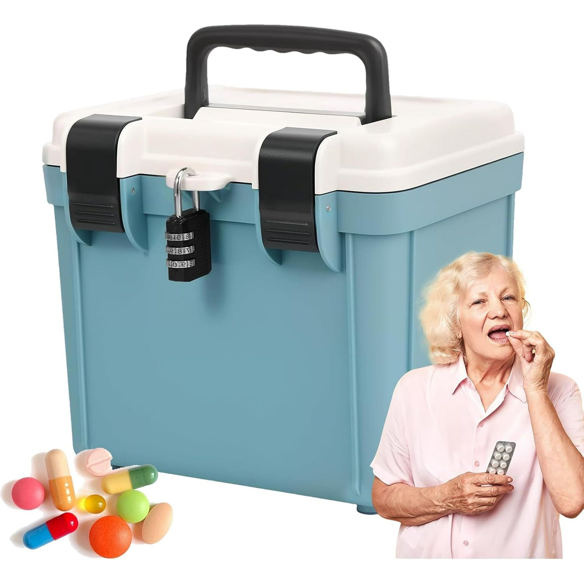 Click here for Nobrand Lockable Storage Box Portable Safe With Pa... prices