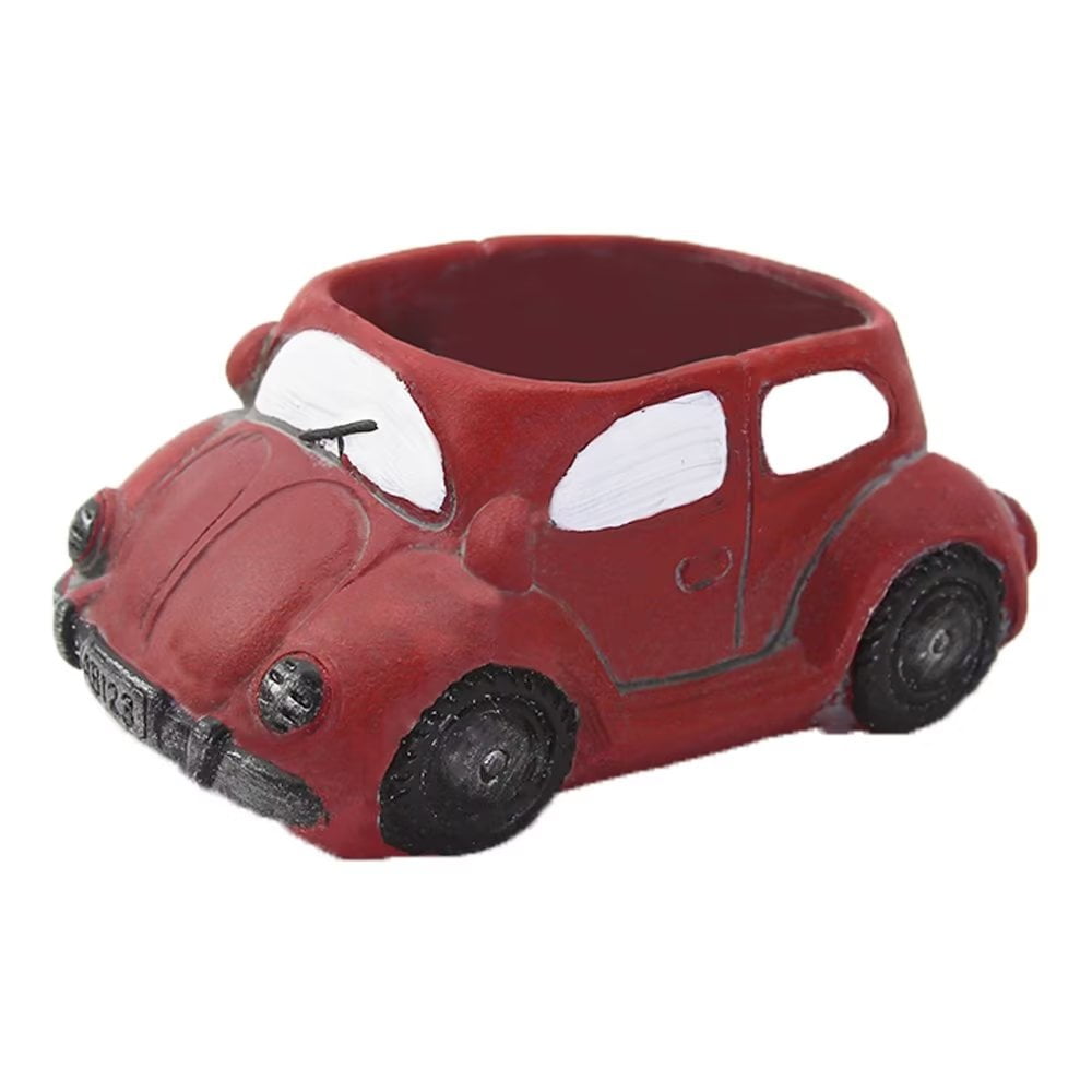SHARE SUNSHINE Flower Pot with Drain Holes Car Shape for Decorative ...