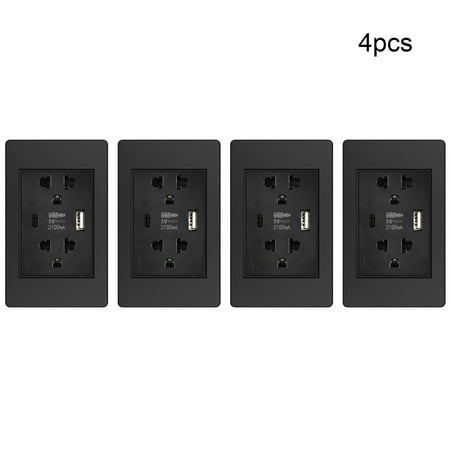 Ruibeauty Multi-Function 118 Type 16A Concealed Socket Has Usb And Type-C Interfaces | Walmart ...