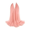 Hunpta Muslim Wrap For Women Women Plain Bubble Chiffon Scarf Hijab