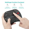 Rii X8 Mini Wireless Keyboard, RGB Backlit, Touchpad, Compact QWERTY ...