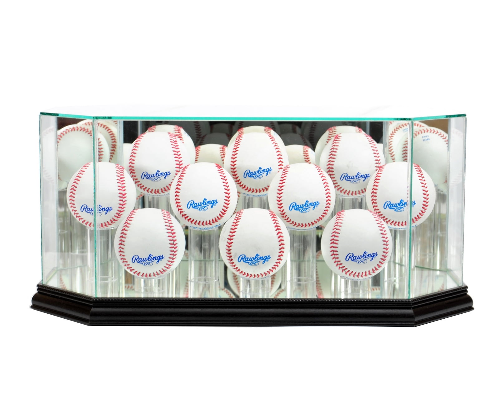 Octagon 10 Baseball Display Case - Black - Walmart.com