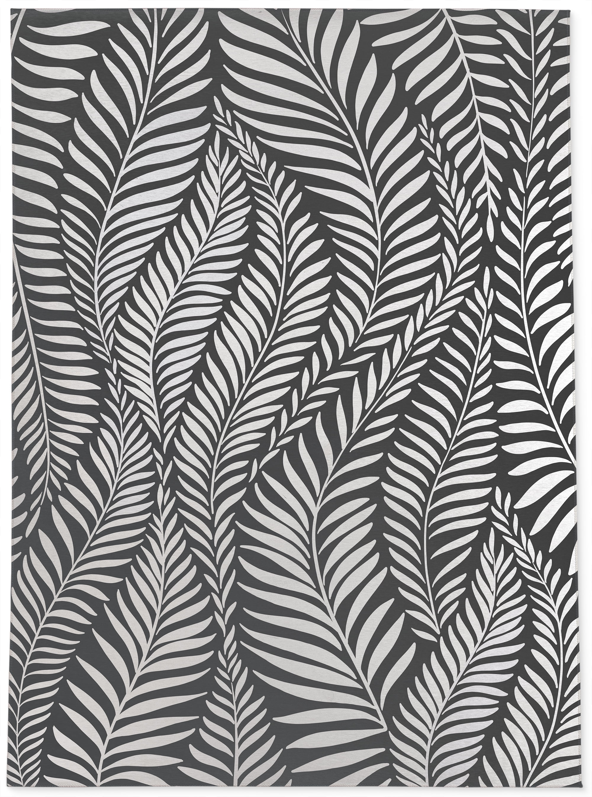 Waving Fern Charcoal Area Rug by Kavka Designs - Walmart.com