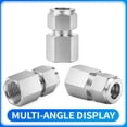 BDKWID-304 Stainless Steel Compression Tube Fitting, 1/2" OD x 1/4" NPT ...