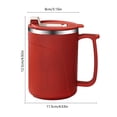 400ml Stainless Steel Insulated Mug With Lid And Handle Double Wall ...