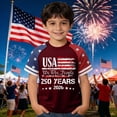 Coerni Boys 4th of July USA T Shirt 250th Anniversary Vintage Raglan ...