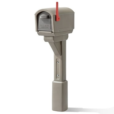 Step2 Extra Large Home MailMaster Plus Plastic Mailbox, Black Finish ...