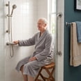 12 Inch Shower Grab Bars for Seniors 1.25'' Brushed Nickel Stainless ...