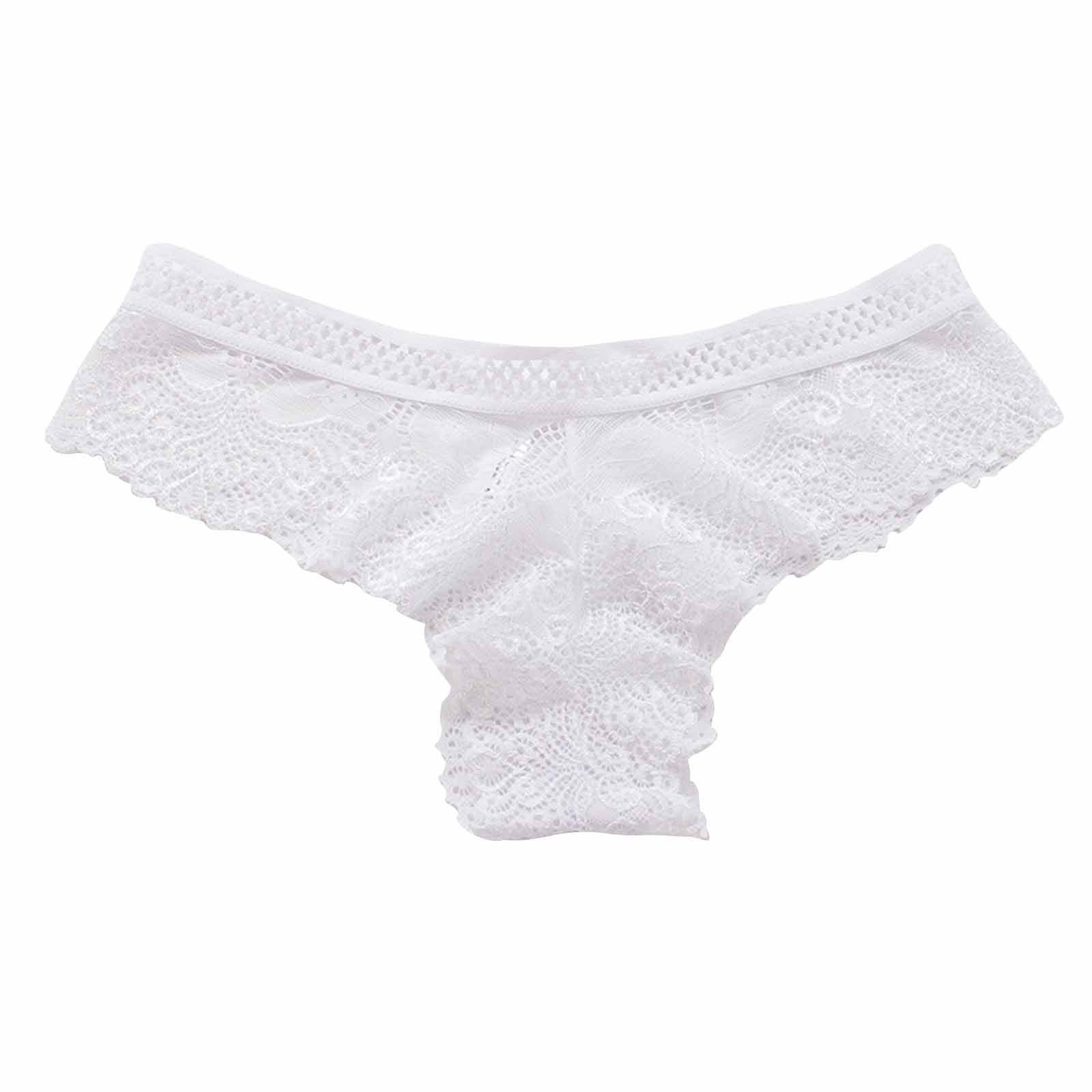 Click here for Faiwad Womens Lace Embroidery Low Waist Thongs Hol... prices