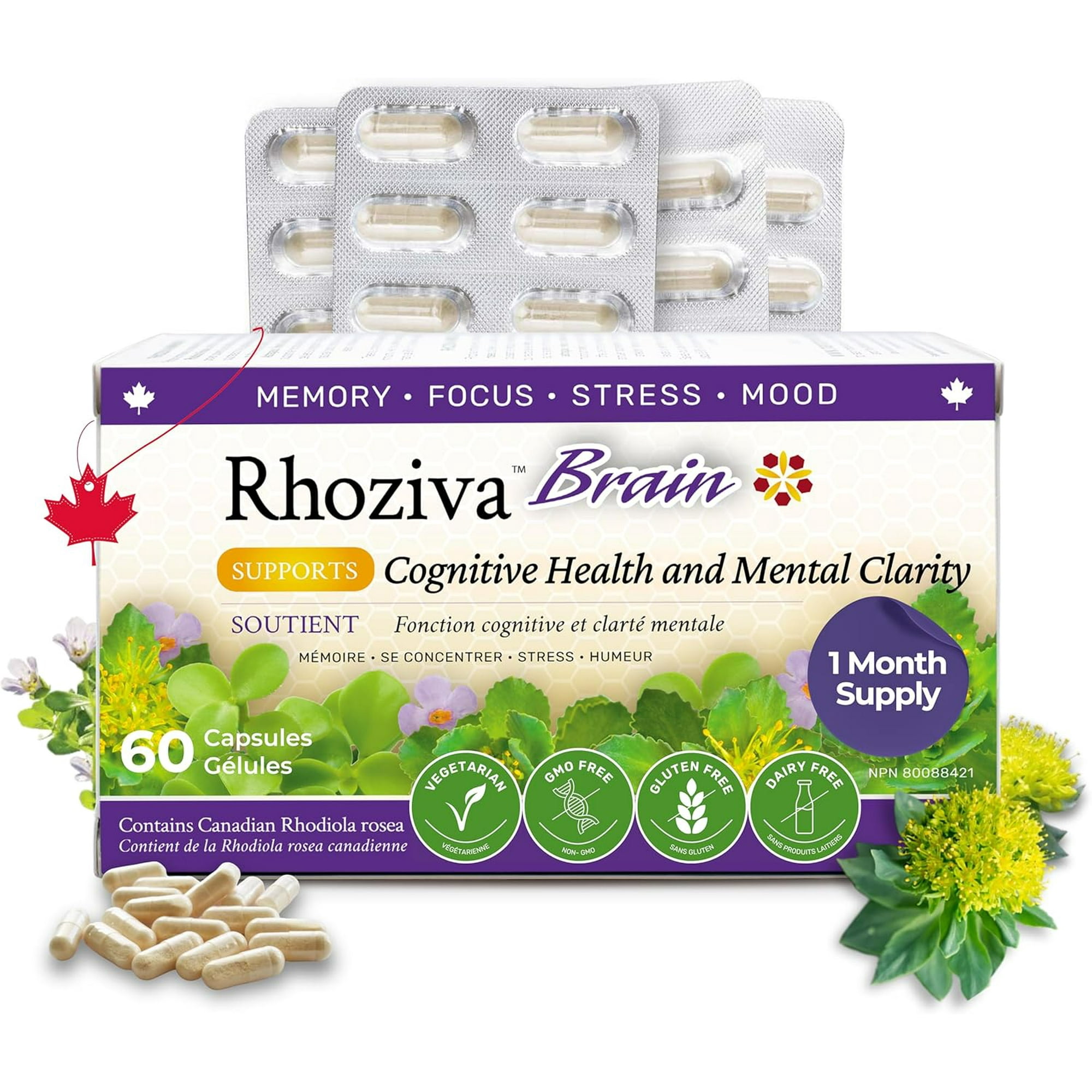Click here for Rhoziva Brain Supplement For Memory  Focus  Cognit... prices