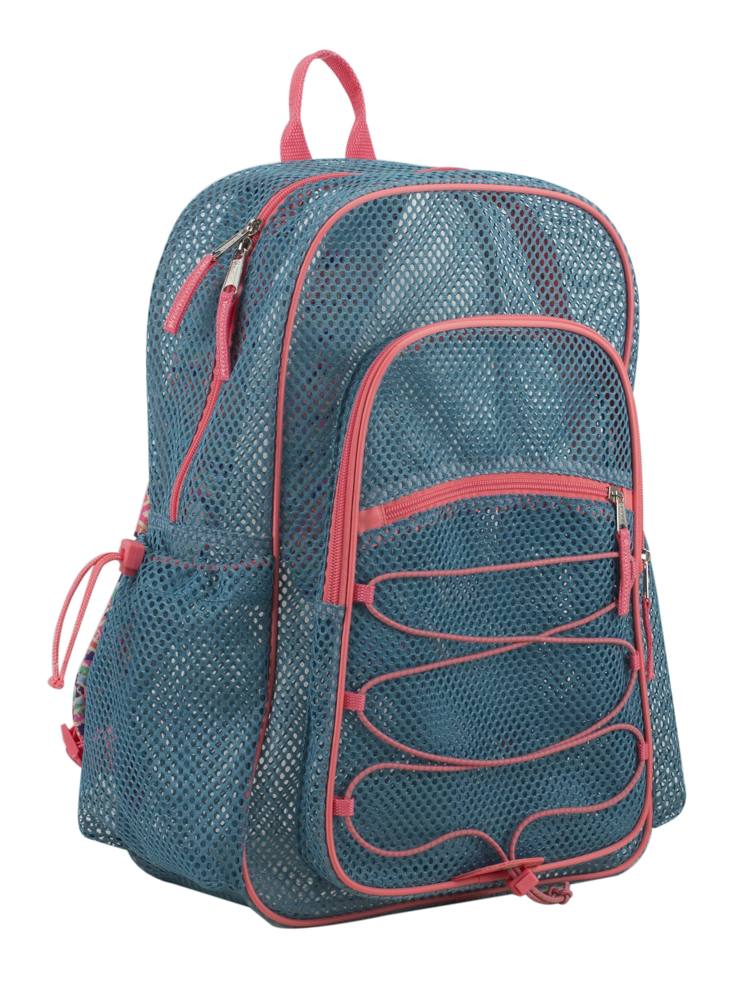 Eastsport Unisex Large Mesh Backpack with Bungee, Aqua Haze - Walmart.com