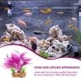 BESTYASH Realistic Violet Plastic Aquarium Plants Small Fish Tank ...