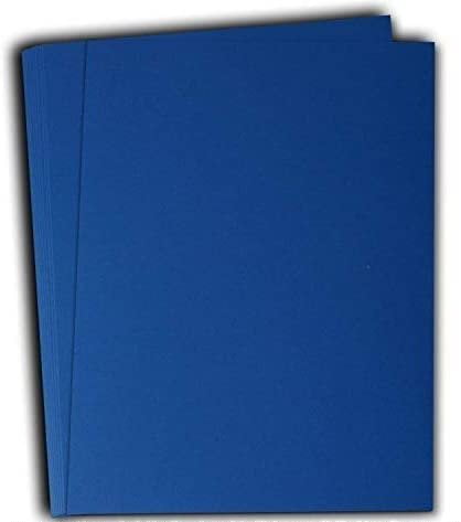 Hamilco Colored Cardstock Scrapbook Paper 8.5" x 11" Cobalt Blue Color ...