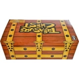 Huge Wood Looking Treasure Chest Box (16" x 9") Cardboard. Brown and ...